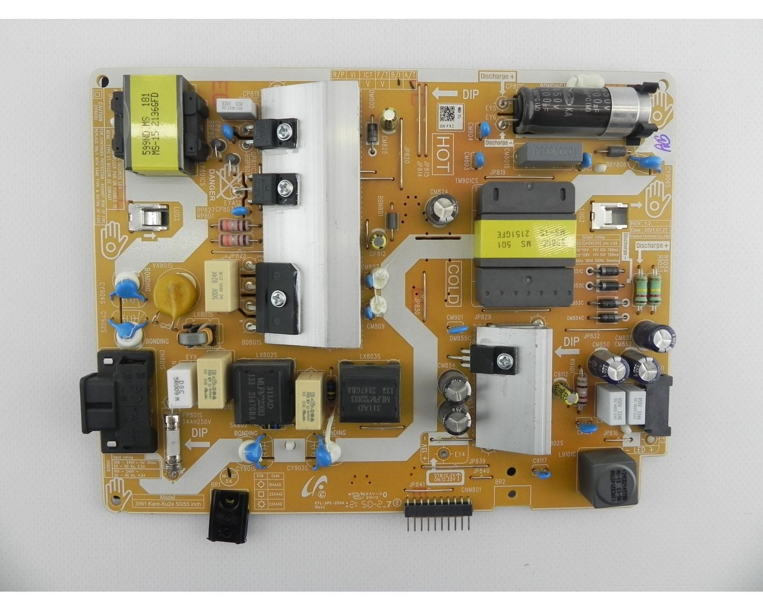 Купить Samsung UE50AU7100U 50" TV Плата Блока питания 3IN1 Kant-Su2e 50 ...